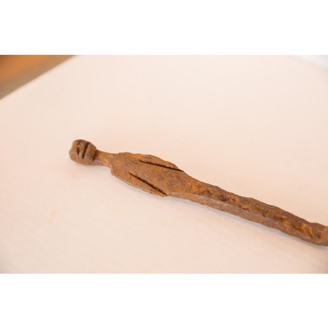 Vintage African Iron Stake Figure | Chairish