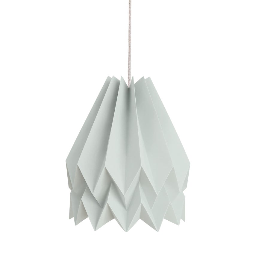 Smokey Sage Origami Lamp by Orikomi | Chairish