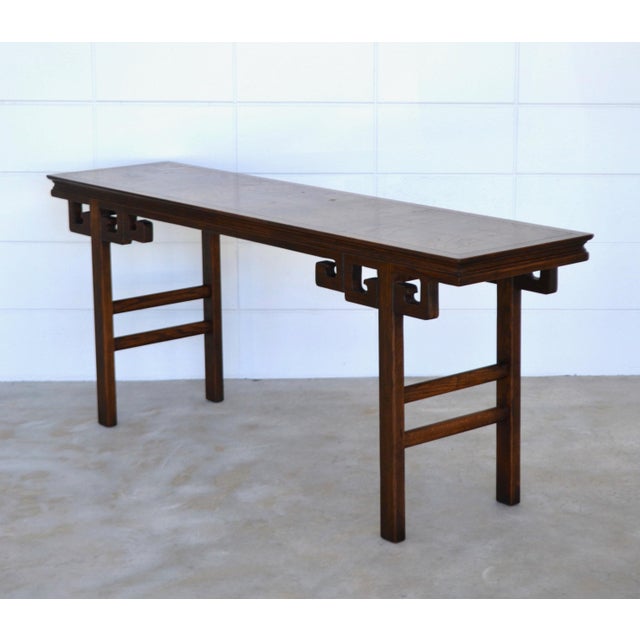 1960s Mid-Century Asian Inspired Console Table | Chairish