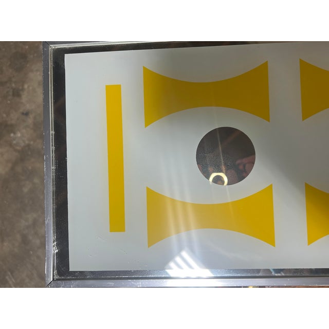 Turner Geometric Op Art Mirror | Chairish