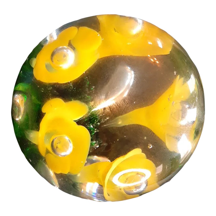 1980s Stamped St Claire Art Glass Paperweight | Chairish