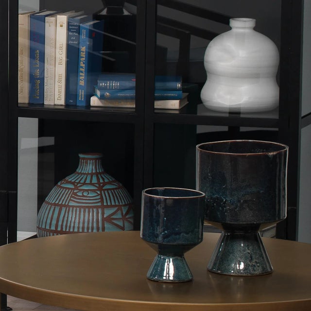 Berkeley Ceramic Pots - Set of 3 | Chairish