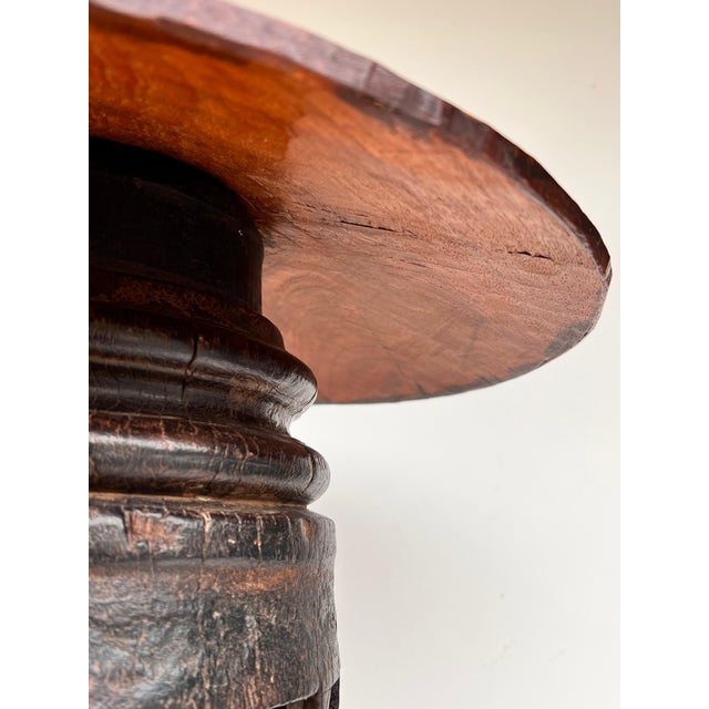 Antique Wooden Ox Cart Wagon Hub Lamp-Circa 1700 | Chairish