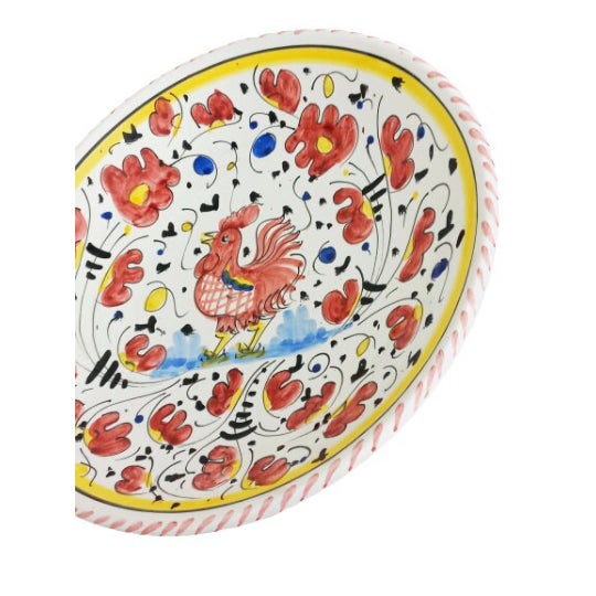 1960s Deruta Serving Bowl Plate for Canape Majolica With Red Rooster ...