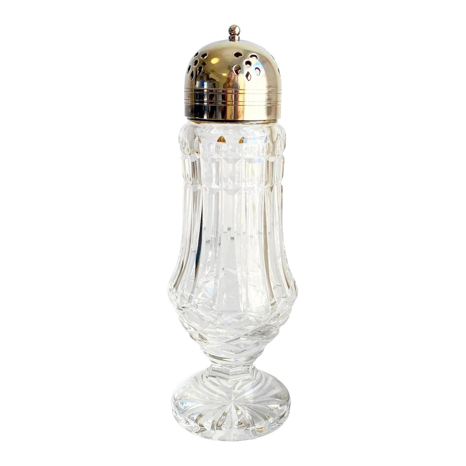 Waterford Crystal Sugar Shaker Muffineer Vintage Lismore | Chairish