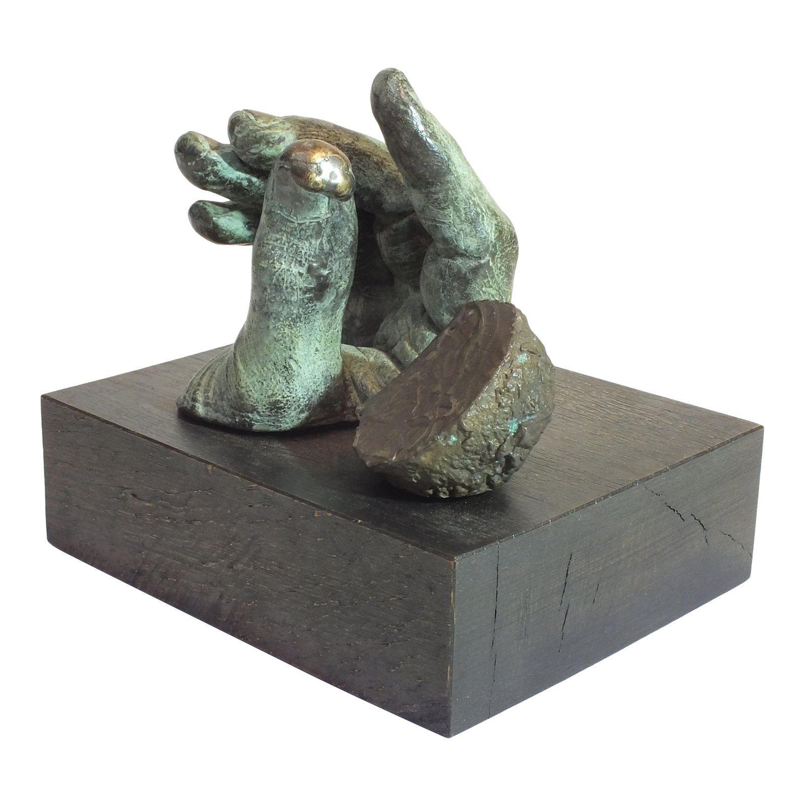 Tim Rawlins "Digilith" Contemporary Cast Bronze Sculpture 2018 | Chairish