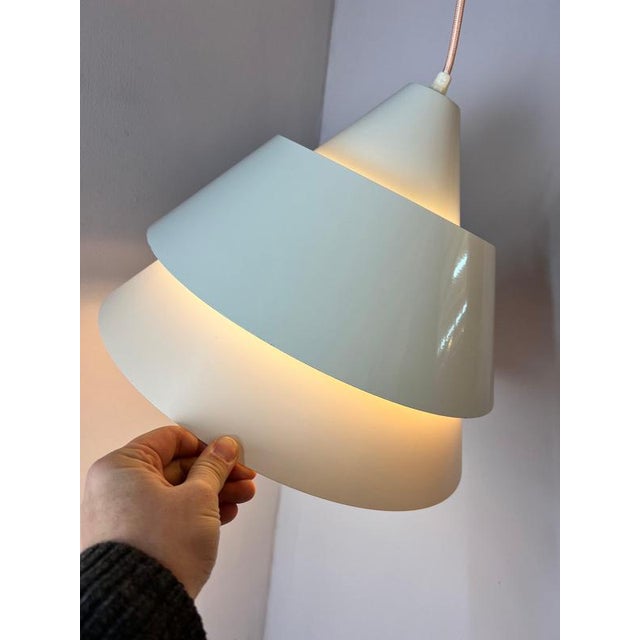 Slatted Lamp in White by Jo Hammerborg for Fog & Mørup | Chairish