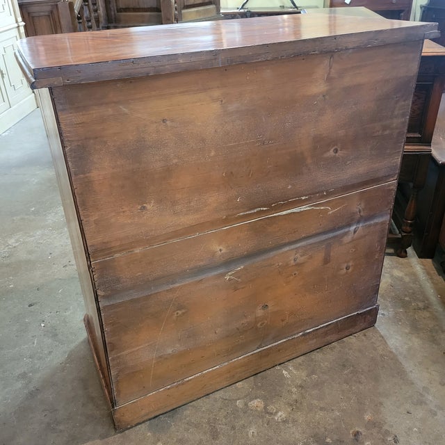 Mid 19th Century Mahogany Rounded Corner Chest on Plinth Base With ...