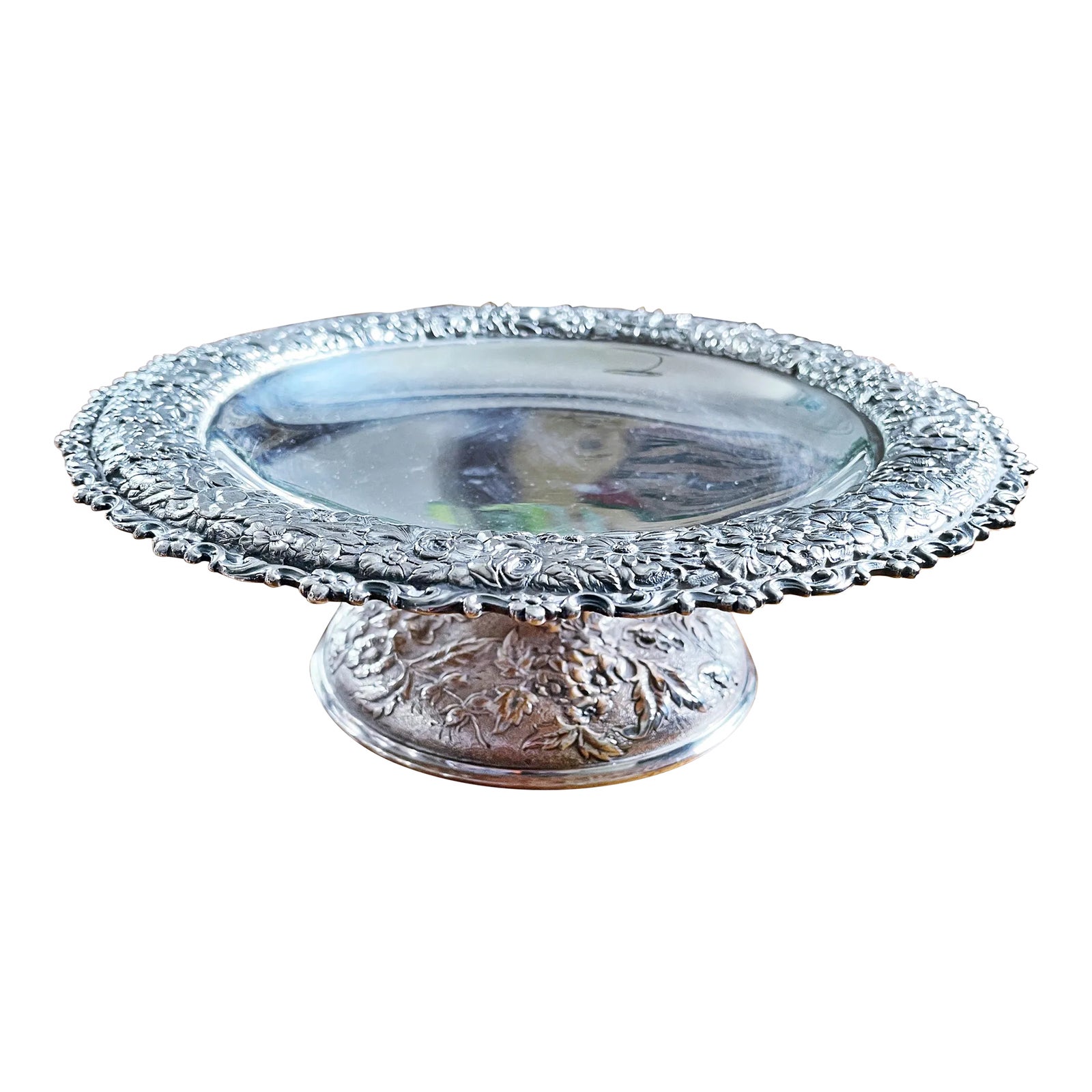 Antique Tiffany & Co Silver Plated Dessert Stand | Chairish