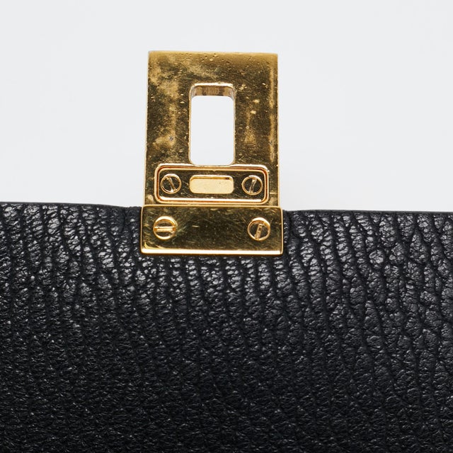 Chloe Black Leather Medium Drew Shoulder Bag | Chairish