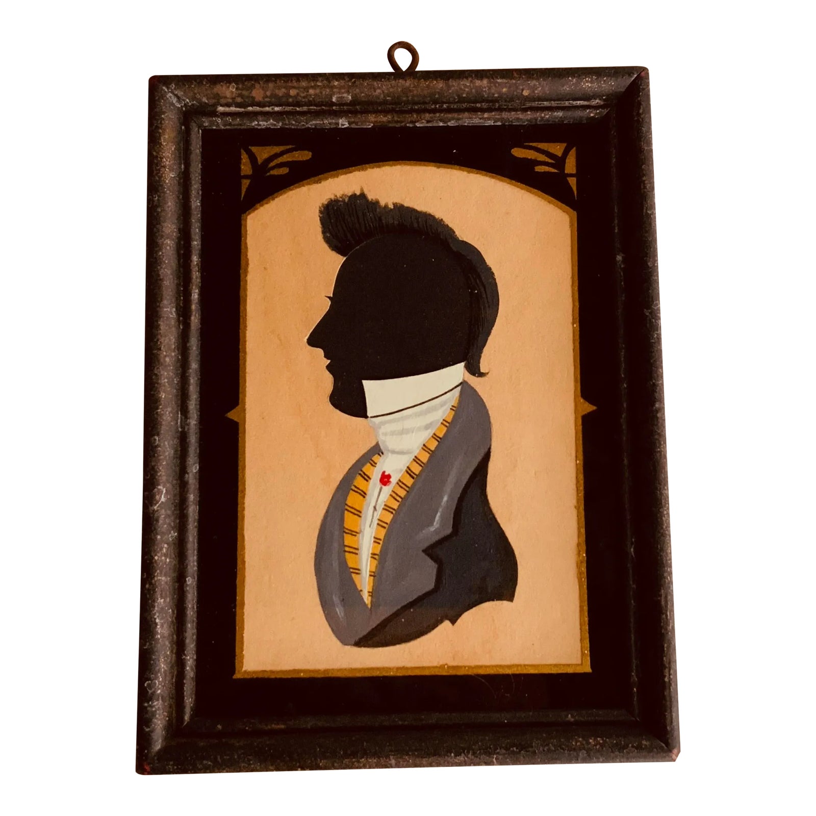Silhouette of a Dandy Gentleman | Chairish