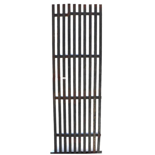 American Wrought Iron Slatted Rectangular Balcony Floor / Fire Escape ...