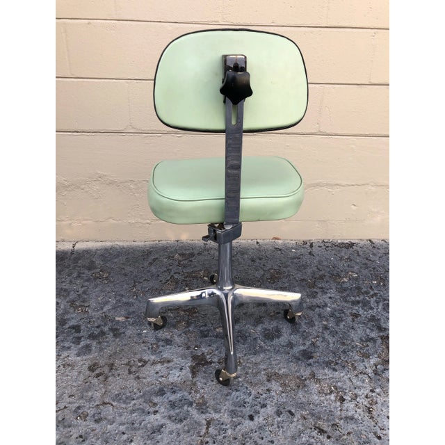 Mid Century Reliance Rolling Adjustable Pneumatic Exam Stool | Chairish