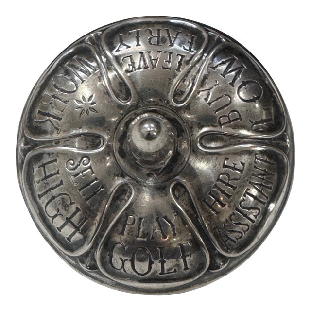 Vintage 1940s Sterling Silver Executive Decision Maker | Chairish