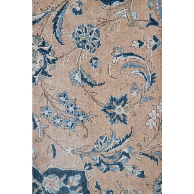 Vintage Handknotted Oversize Blue Turkish Rug | Chairish