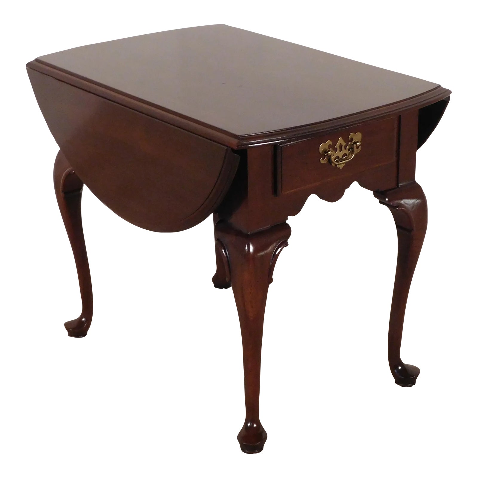 Ethan Allen Georgian Court Mahogany Dropleaf Queen Anne 1 Drawer Chest ...