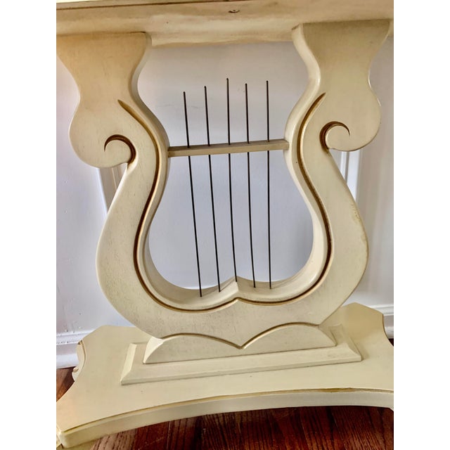 Late 20th Century Kimball Console Table With Italian Beveled Marble Top ...