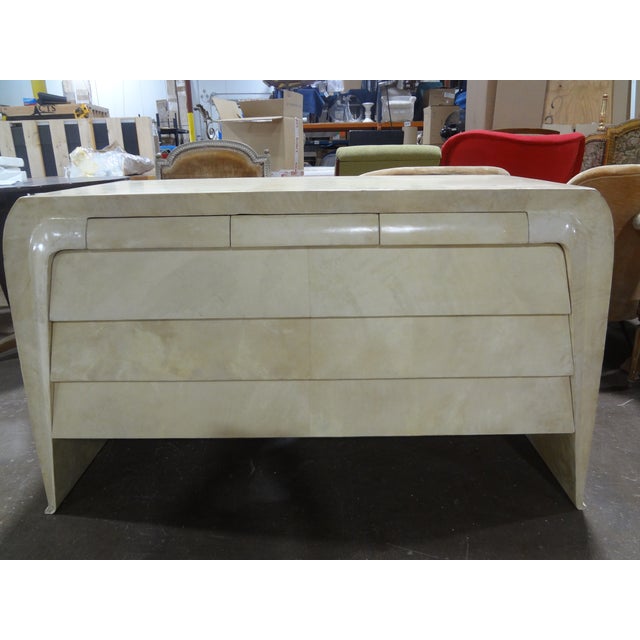 1940s Italian Modern Parchment Chest | Chairish