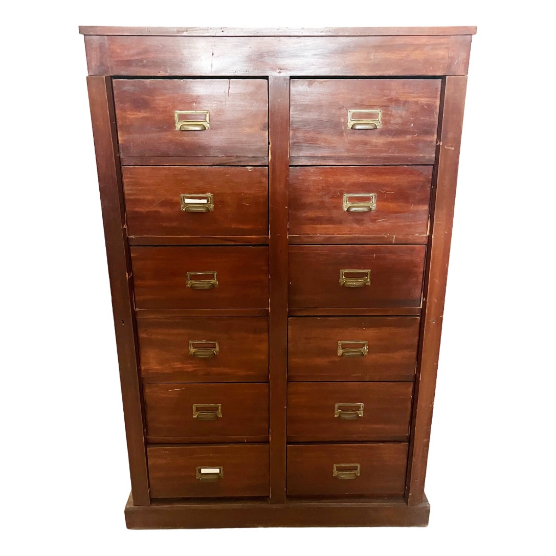 Antique Filing Cabinet, 1890s | Chairish