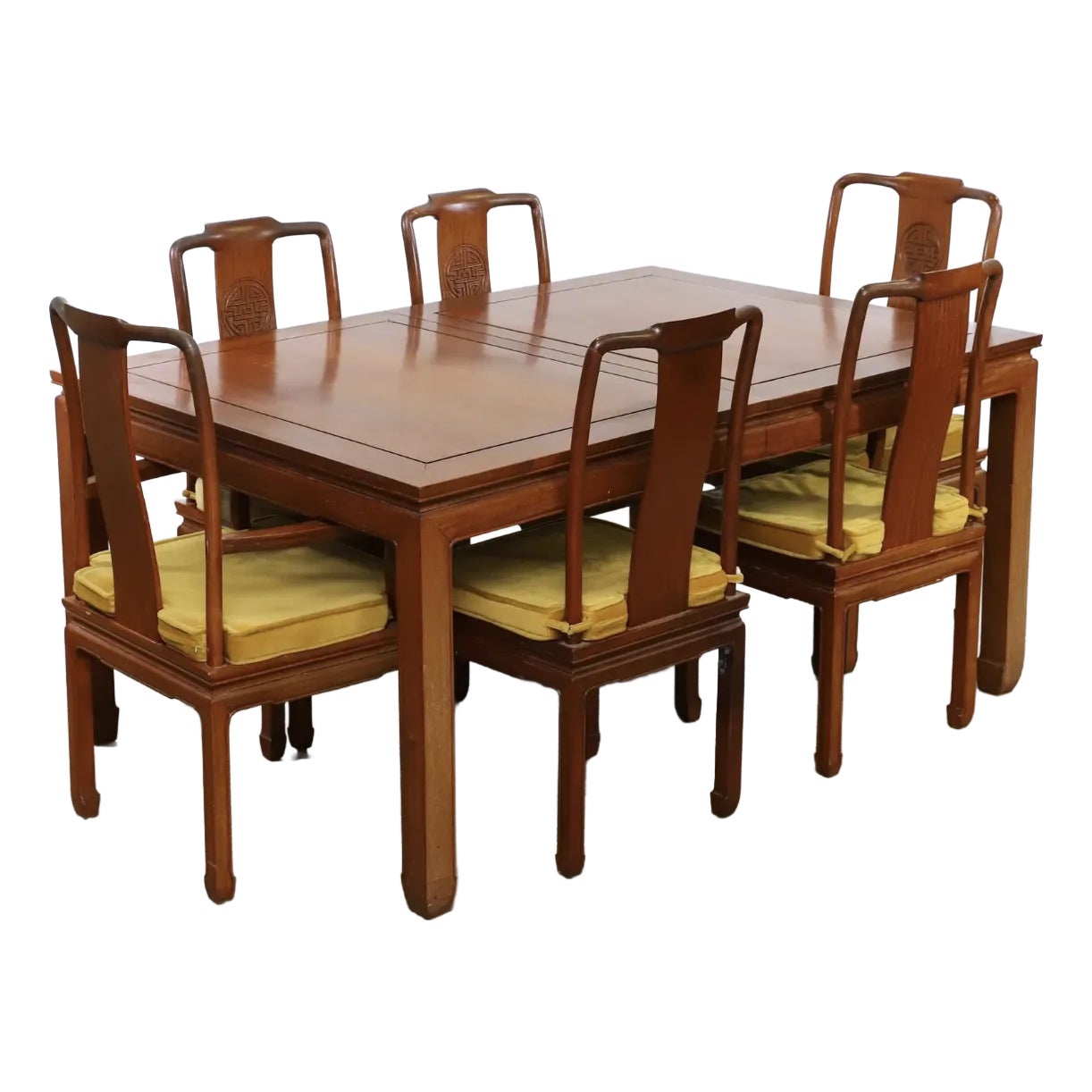 Mid 20th Century George Zee & Co. Anglo-Chinese Teak Extendable Dining ...