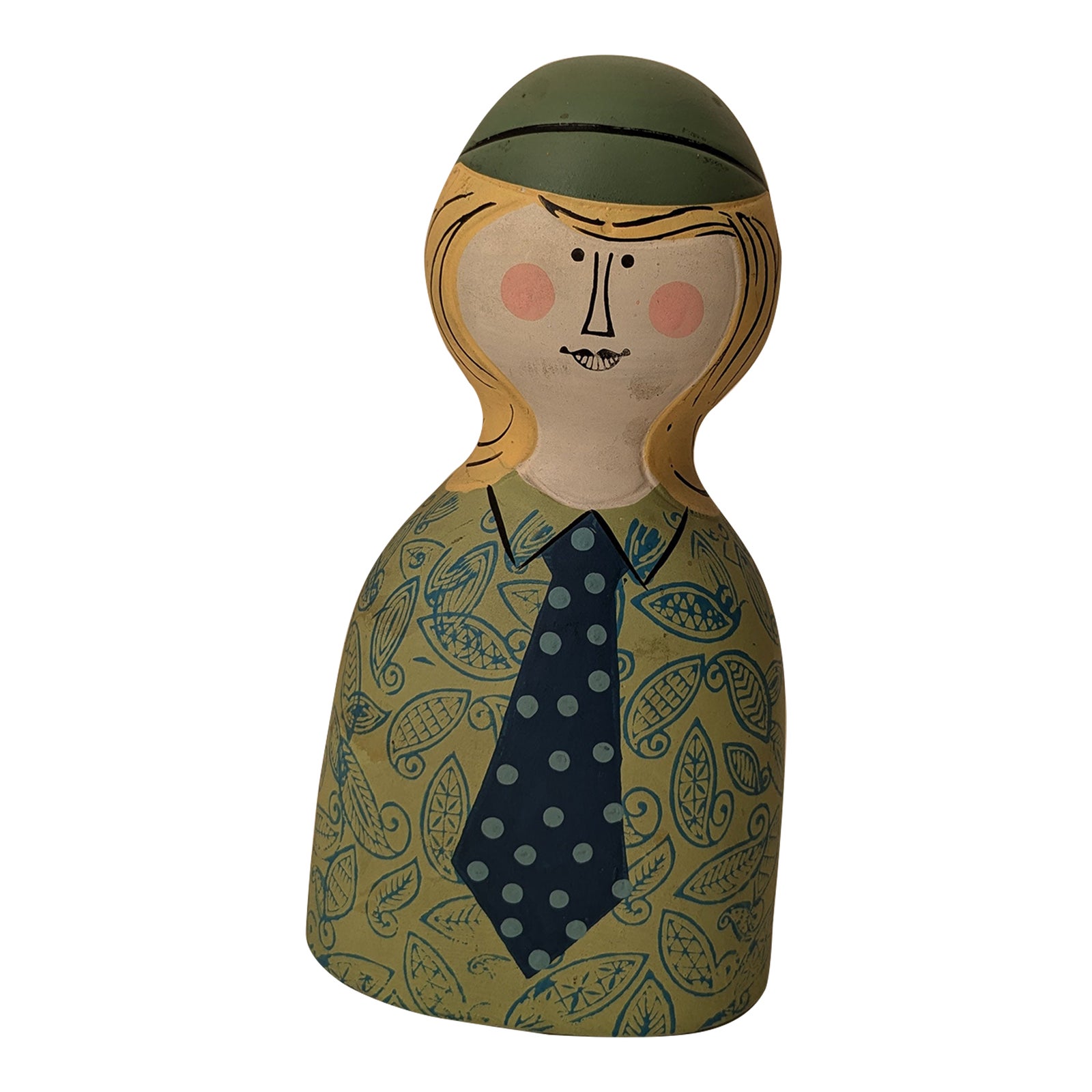 Vintage Mid-Century Ceramic Gogo Japan Girl Bank | Chairish