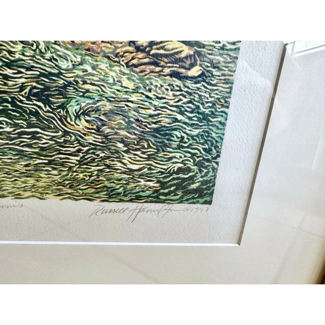 Monotype Painting Framed by Listed Artist Russell Hamilton | Chairish