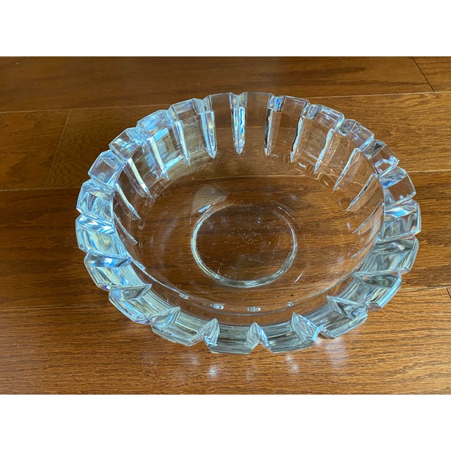 Mid Century Orrefors Crystal Signed 1982 "Thousand Windows" Footed Bowl ...