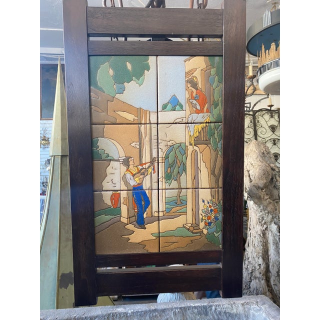 Taylor Tile Mural “Spanish Trovador”, 6 Pieces Framed | Chairish