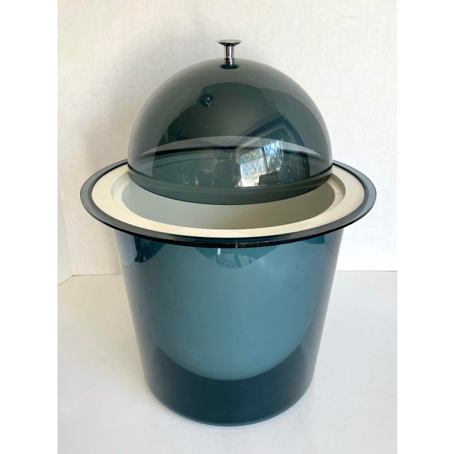 Mid-Century Modern Atomic Lucite Acrylic Ice Bucket | Chairish