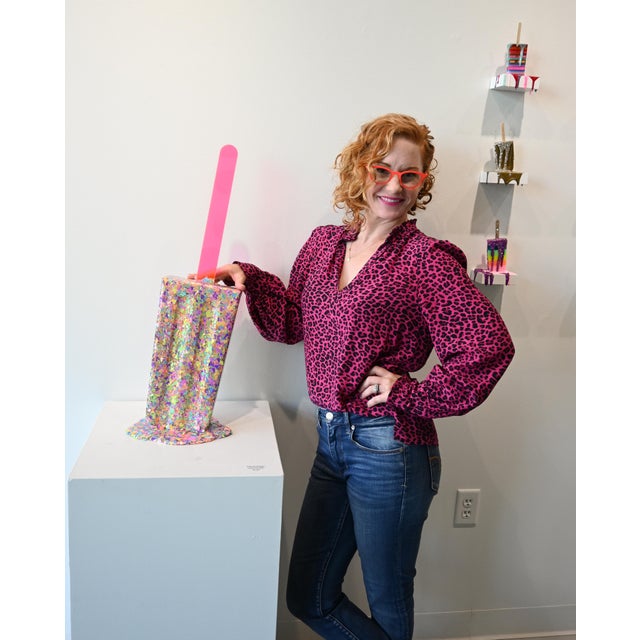 "Living It Up" Original Pop Art Popsicle Sculpture by Betsy ...