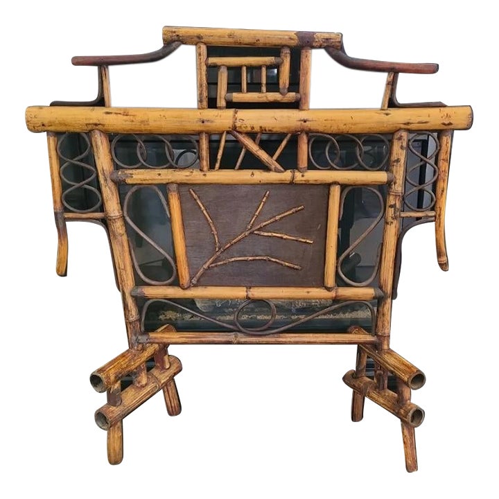 1930s Bamboo Fireplace Screen | Chairish