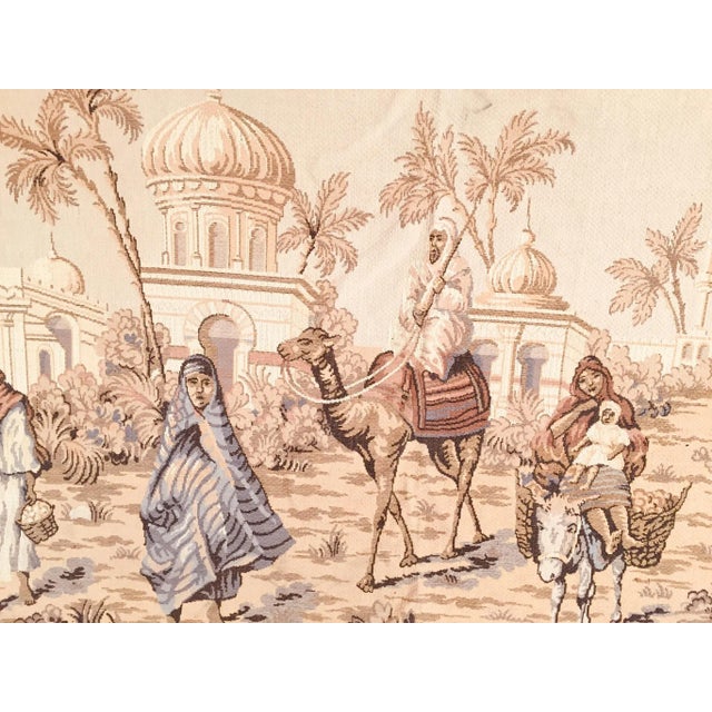 19th Century Orientalist Scene and Moorish Architecture Tapestry | Chairish