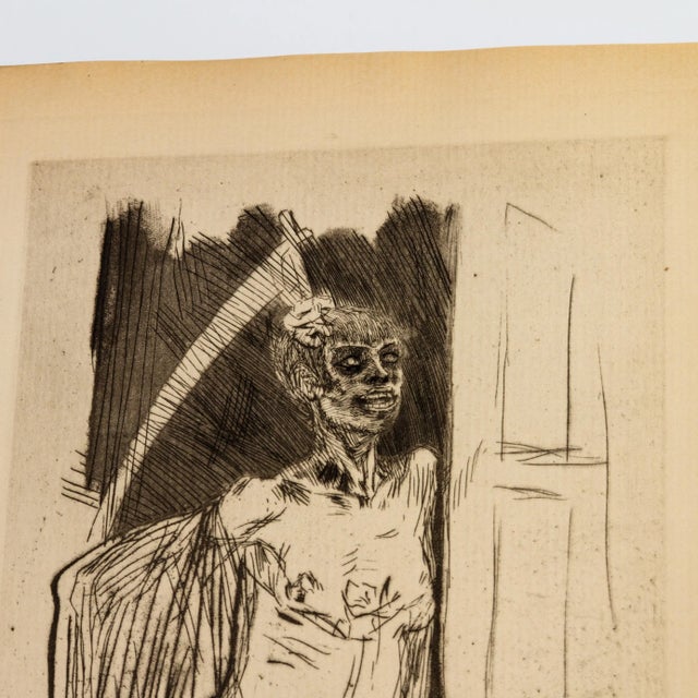 Felicien Rops, Figurative Scene, Original Etching, 19th Century | Chairish