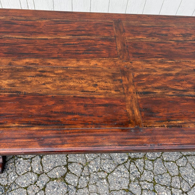 Large Refectory Trestle Dining Table Jacobean Style by Theodore ...