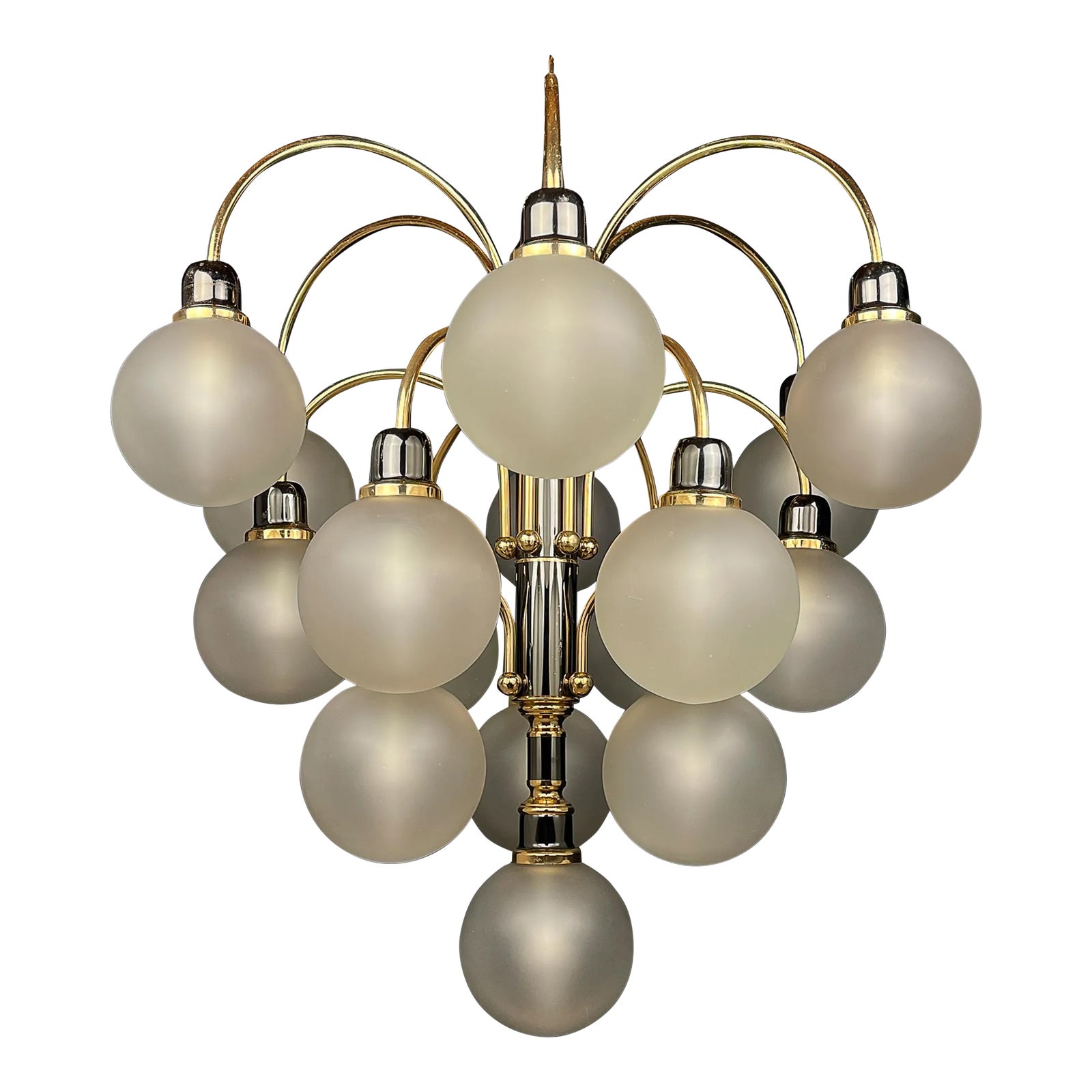 1980s Modern Ball Chandelier by Orion Austria / 16 Balls | Chairish