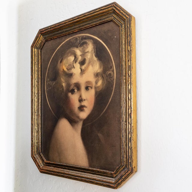 Chambers art Framed and matted Child Jesus Light of the world print ...