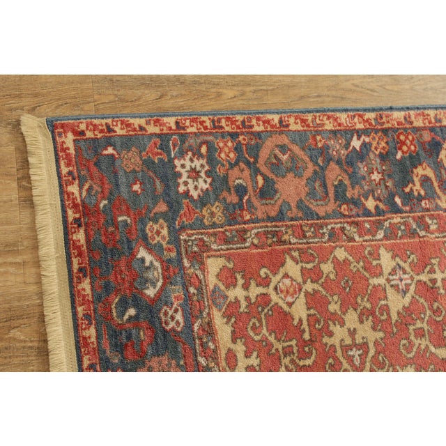 Late 20th Century Karastan Williamsburg Collection Ushak Pattern Area ...