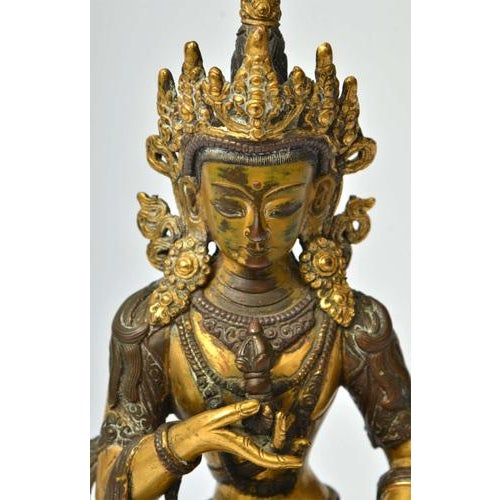 Tibetan Bronze Figure White Tare | Chairish
