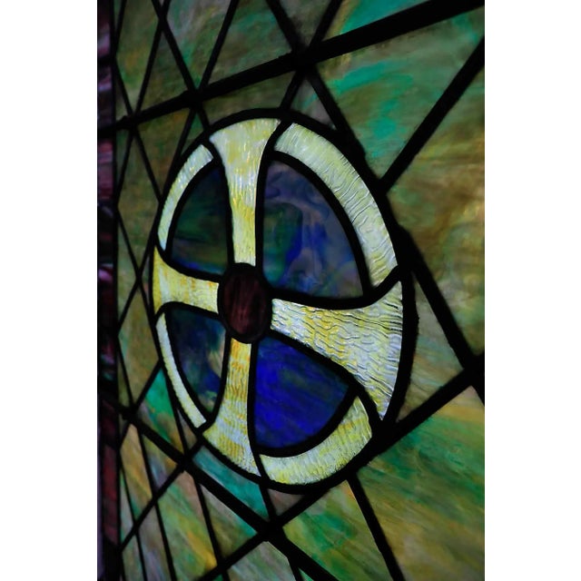Antique Late 19th Century Gothic Revival Style Stained Glass Window ...