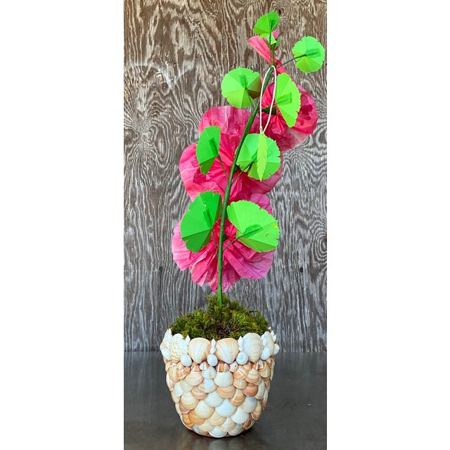 Contemporary Hand Rolled Paper Flowers | Chairish