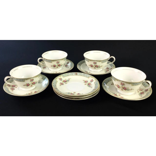 1940s Monarch China Rosaline Pattern Porcelain Tea Set - 15 Pieces ...