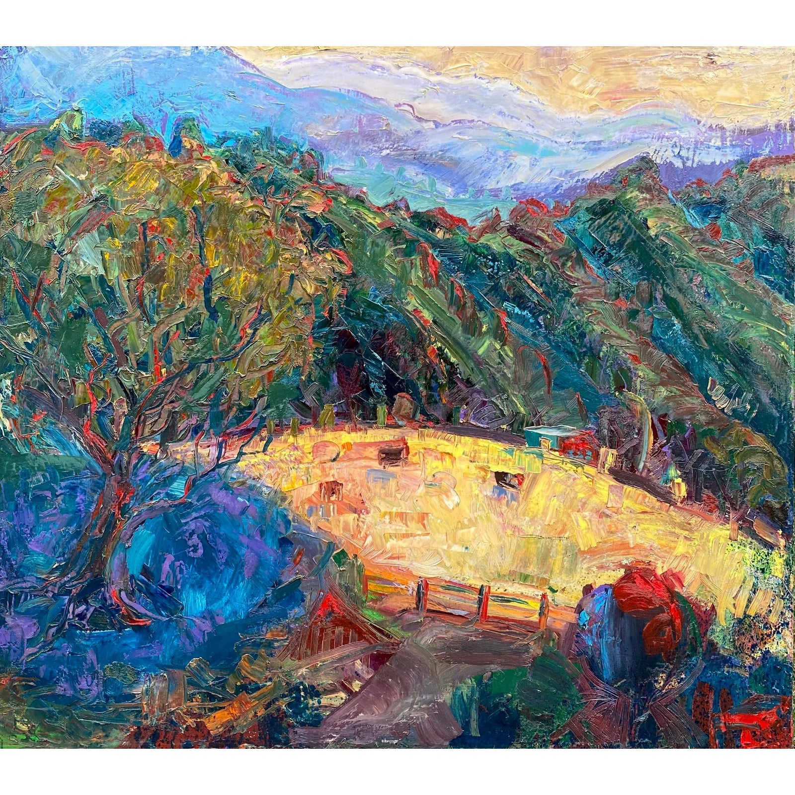 Mt. Diablo Mountain Landscape Expressionist Oil Painting by James ...