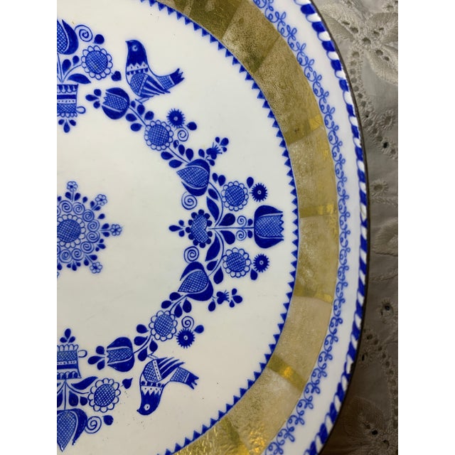 Vintage Steinbock Austria Enamel Decorative Bowl | Chairish