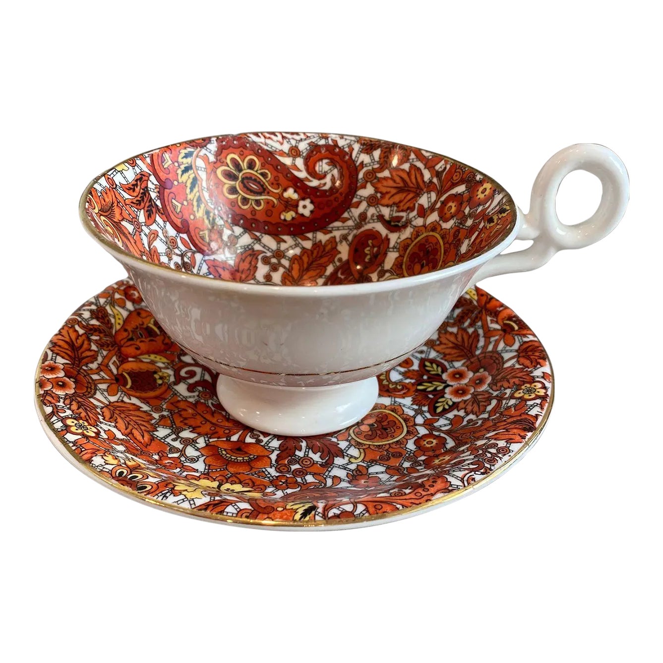 Vintage Radford Bone China Teacup and Saucer, 1938-1957 | Chairish