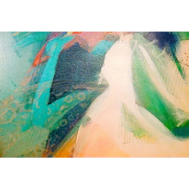 Mary Jane Schmidt "April Waters" Signed Original Abstract Painting on ...