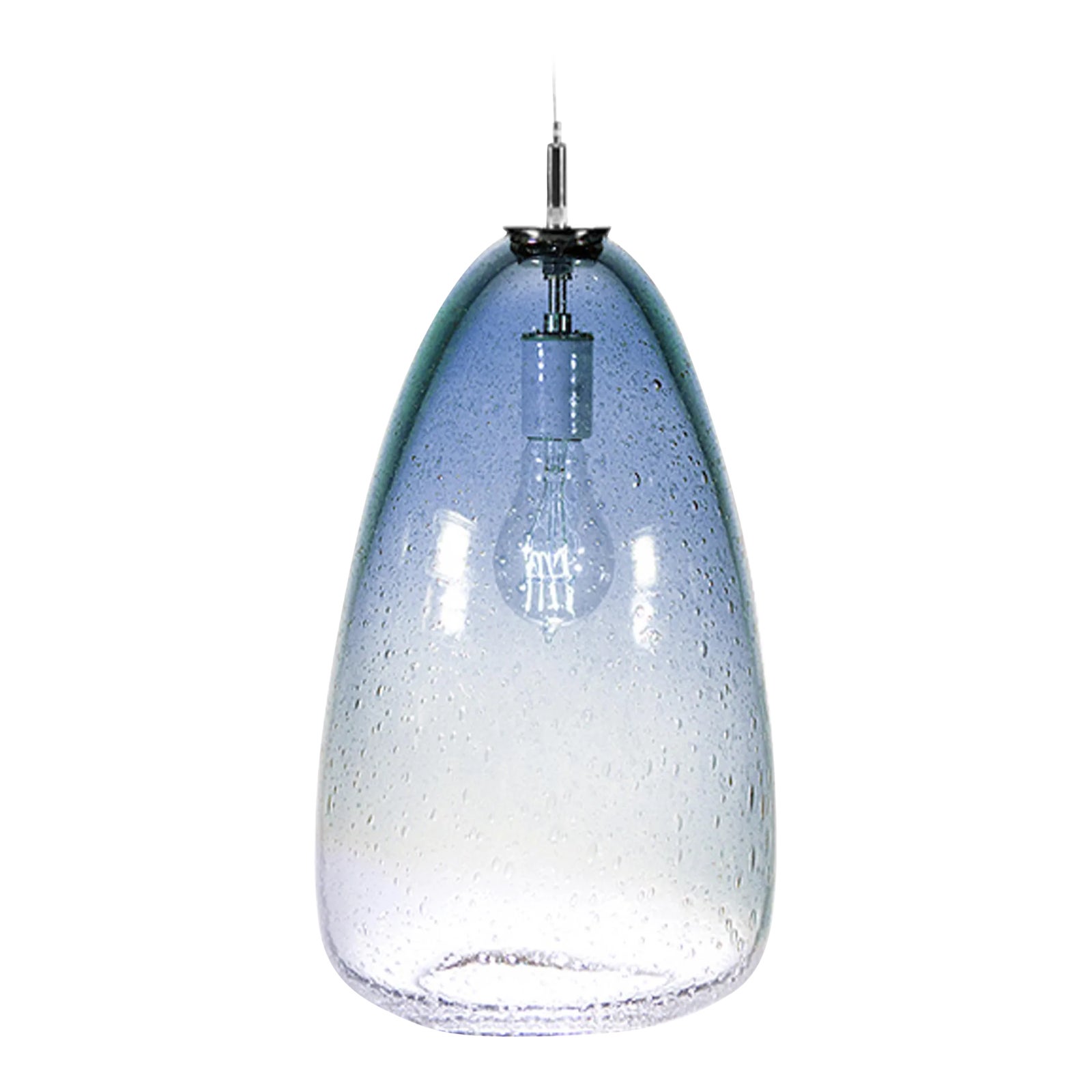 Summit Pendant Light from the Fizz Collection in Steel Blue | Chairish