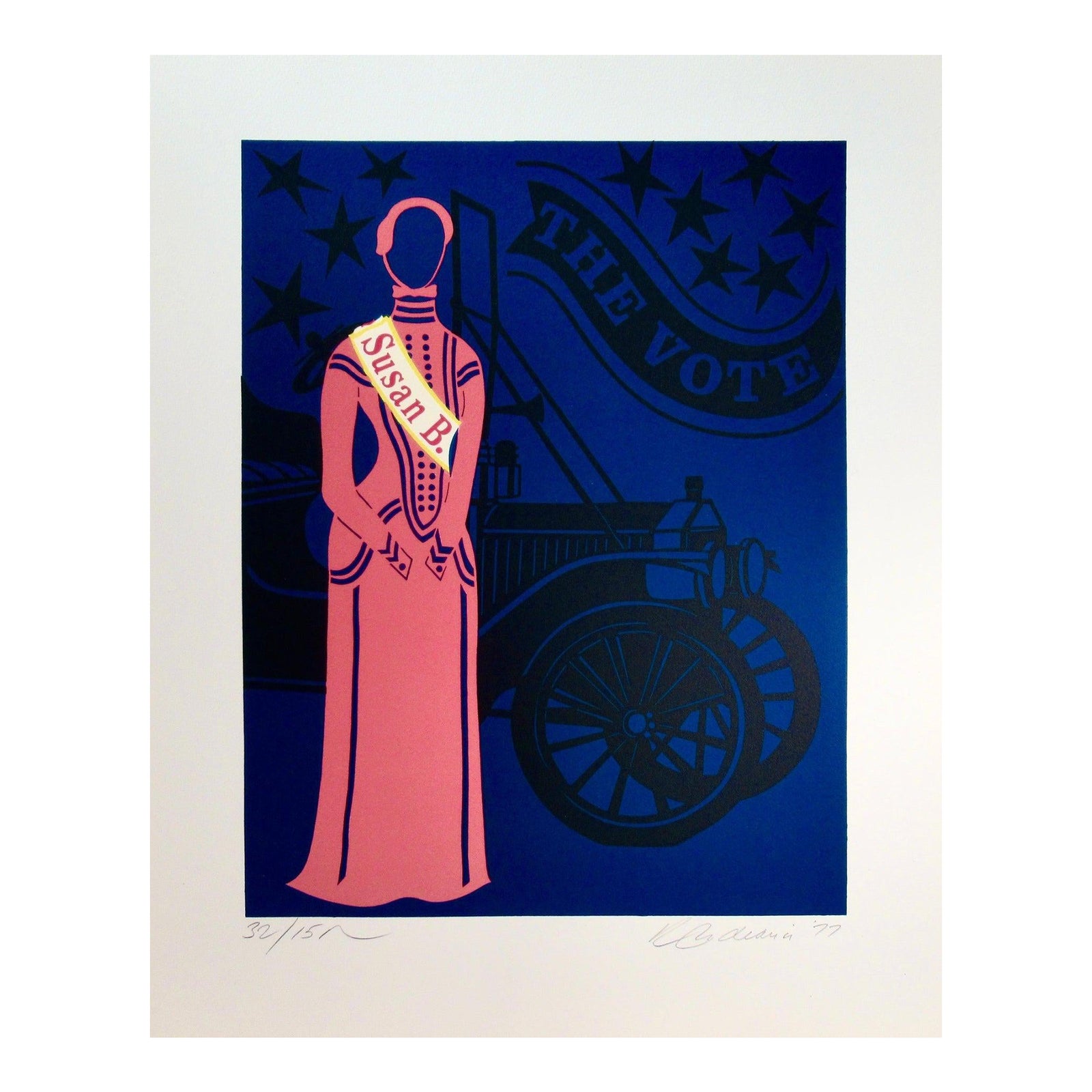 Robert Indiana Susan B. 1977 Original Print | Chairish