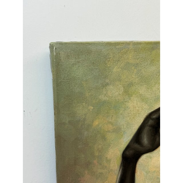 Frank Allen 70s Painting of African-American Man | Chairish