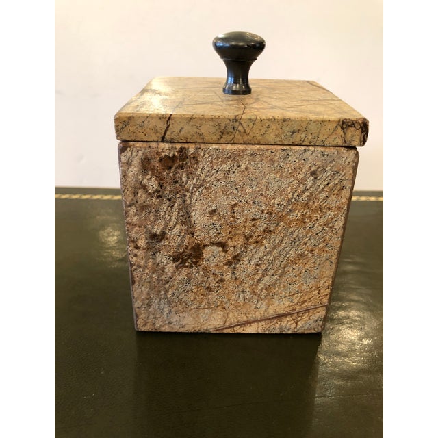 1960s Vintage Marble Box With Lid | Chairish
