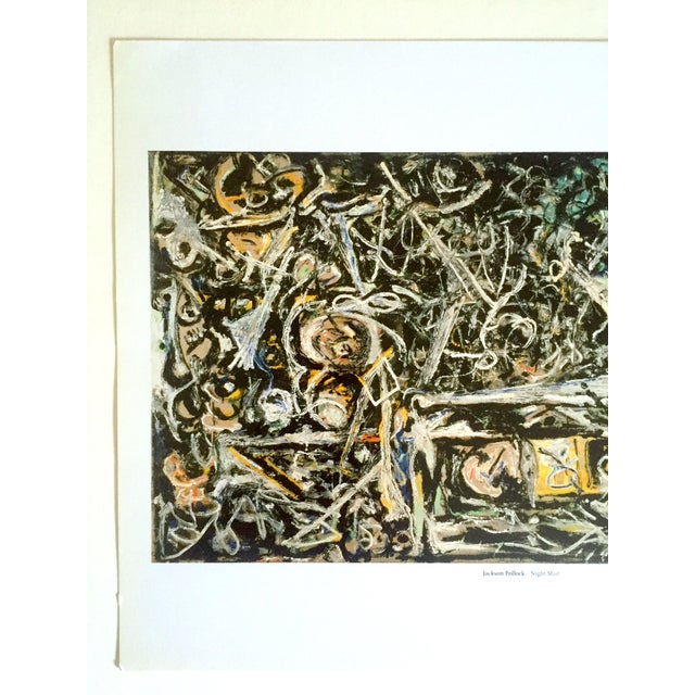 Jackson Pollock Foundation Abstract Expressionist Collector's Lithograph Print " Night Mist ...